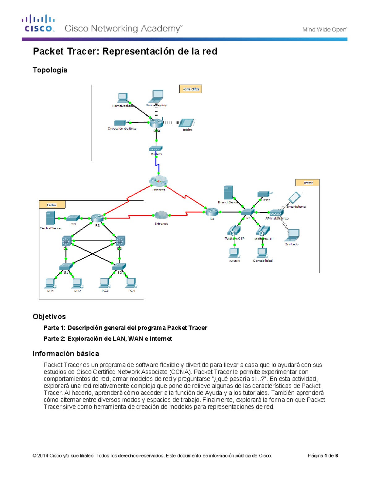 1.2.4.4 Packet Tracer - Representing the Network Instructions ...