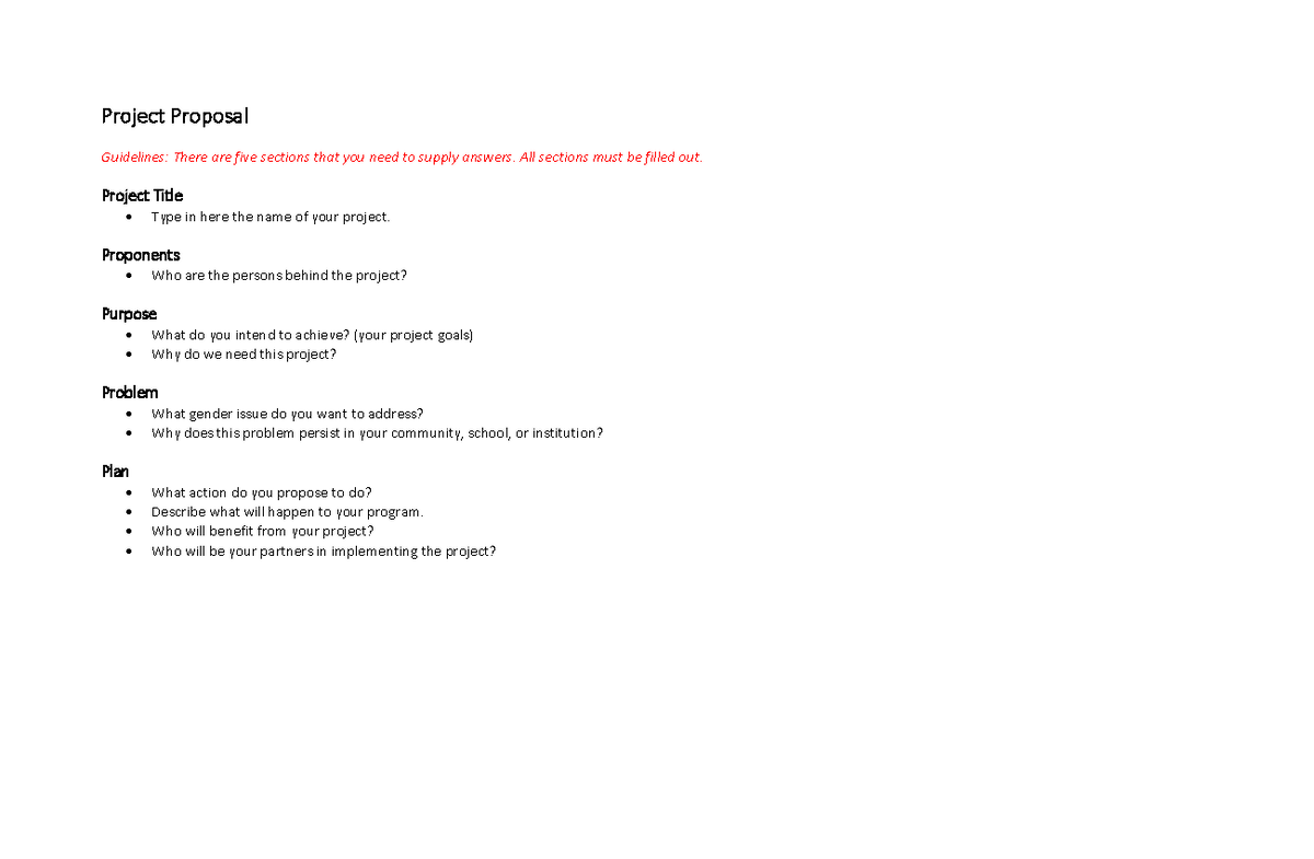 Project-proposal-template Gender and Society - Project Proposal ...
