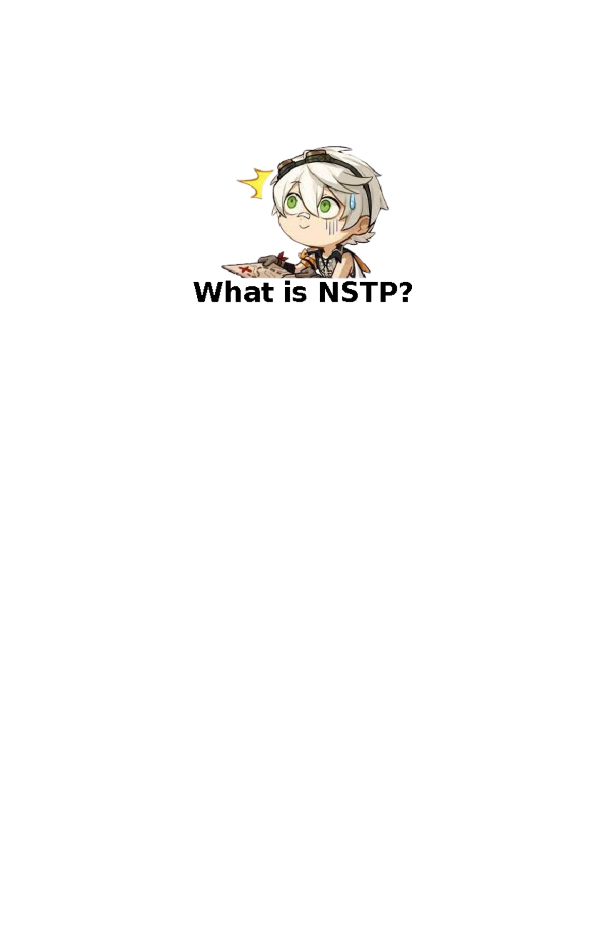 NSTPproj 1 - Computer Science - What is NSTP? - Studocu
