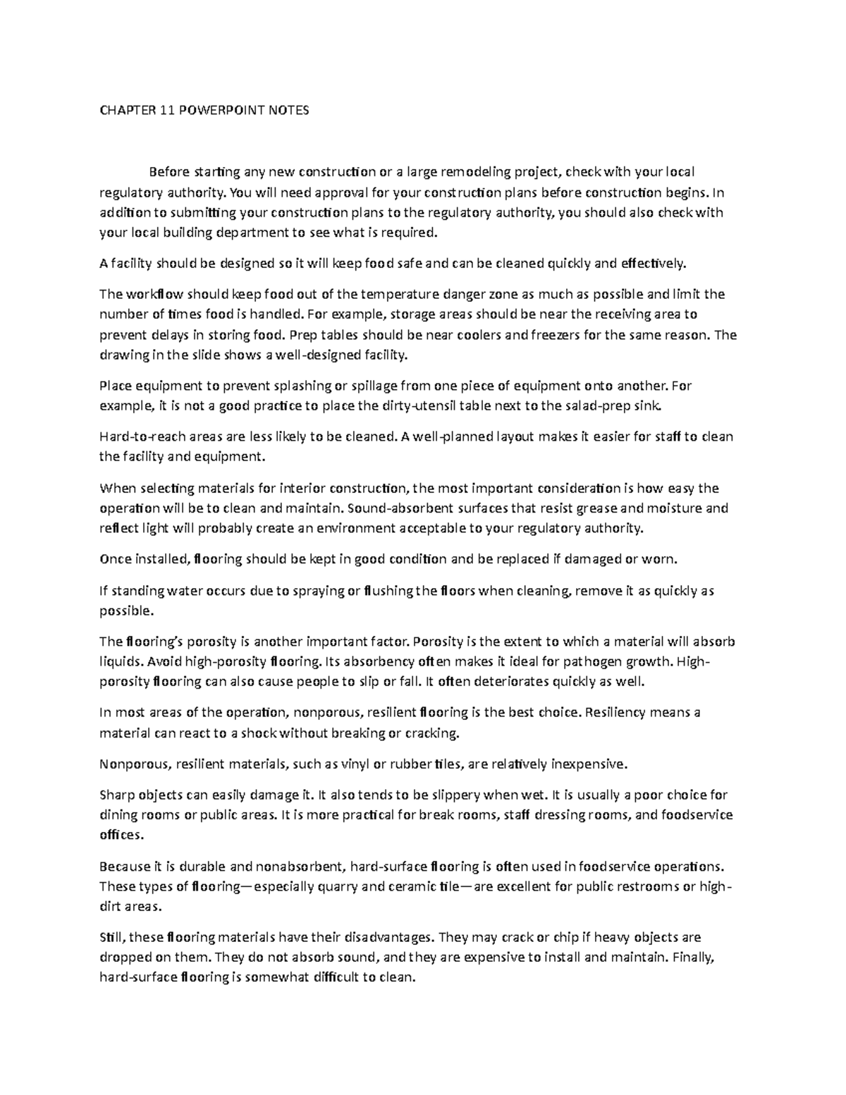 Chapter 11 powerpoint culinary notes 1 - CHAPTER 11 POWERPOINT NOTES ...