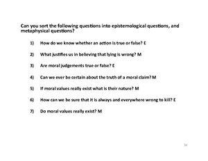 Free Will and Determinism Worksheet - 1 of 3 | 10146 ETHICS – P&R 246 ...