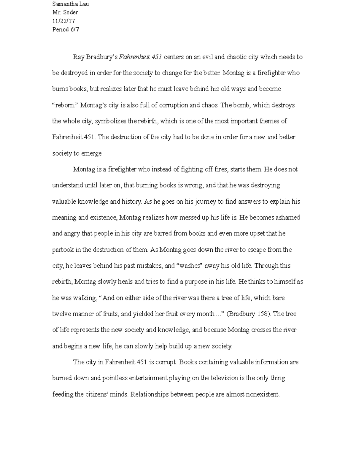 English - please take a lotok - Samantha Lau Mr. Soder 11/22/ Period 6 ...