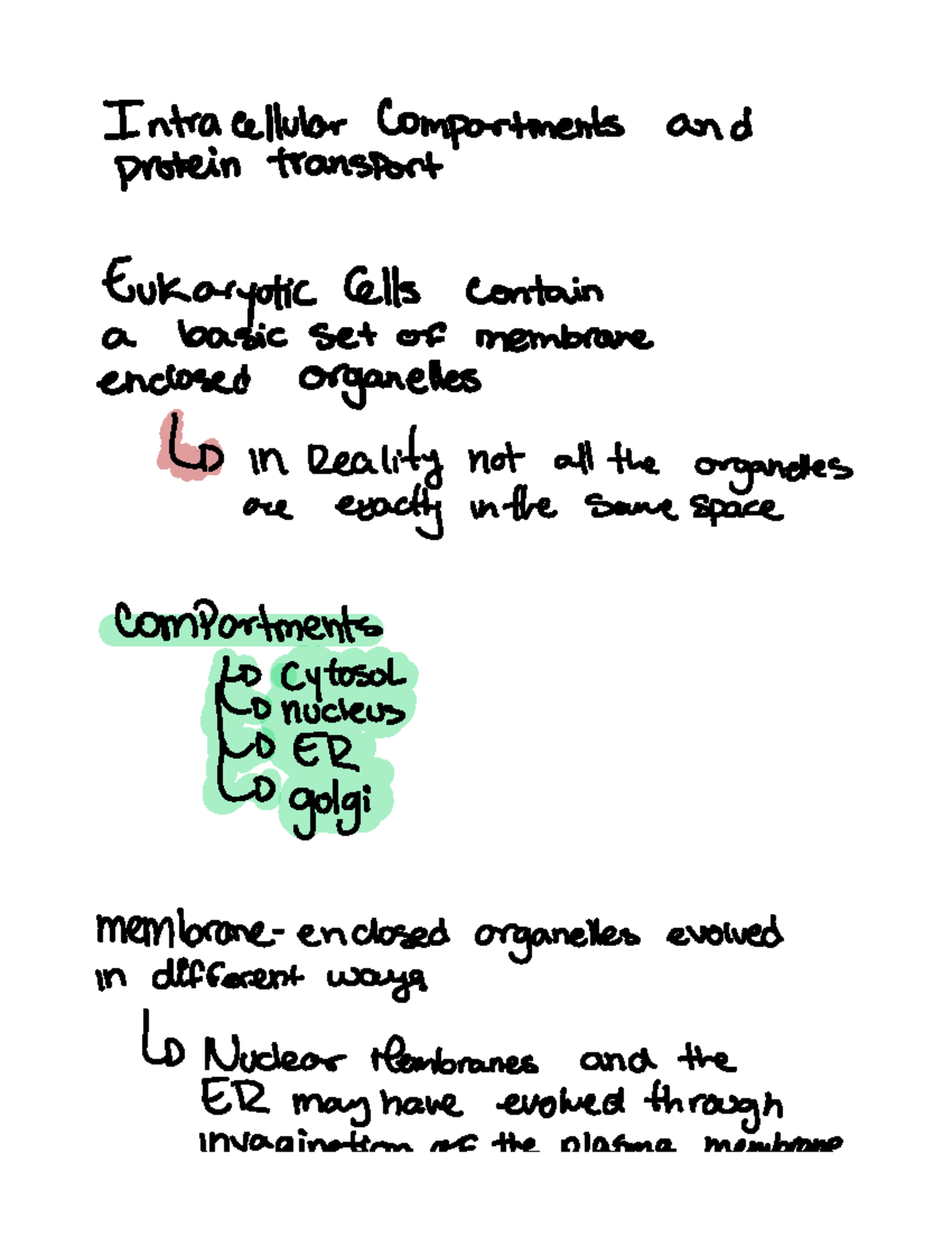 Week 7 - n/a - Intracellular Compartments and protein transport ...