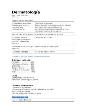 Signos Cutáneos Dermatologicos - SIGNOS CUTÁNEOS DERMATOLOGICOS SIGNO ...