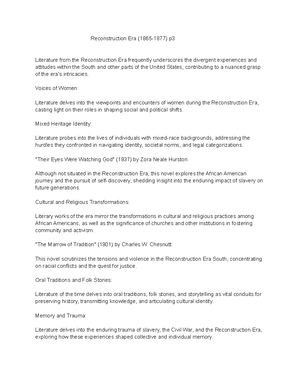 Reconstruction Era (1865-1877) p2 - Reconstruction Era (1865-1877) p ...