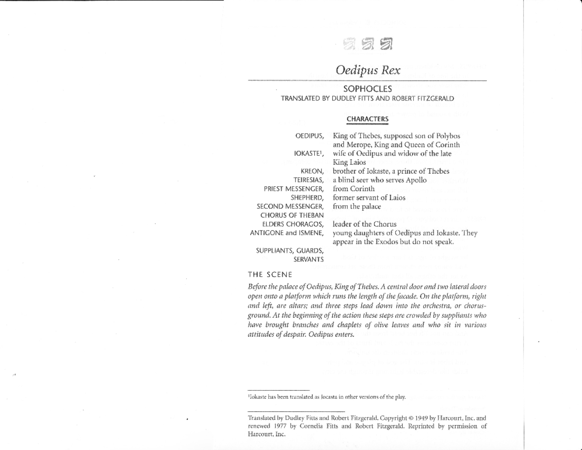 Full text Oedipus - Introduction to Linguistics - Studocu