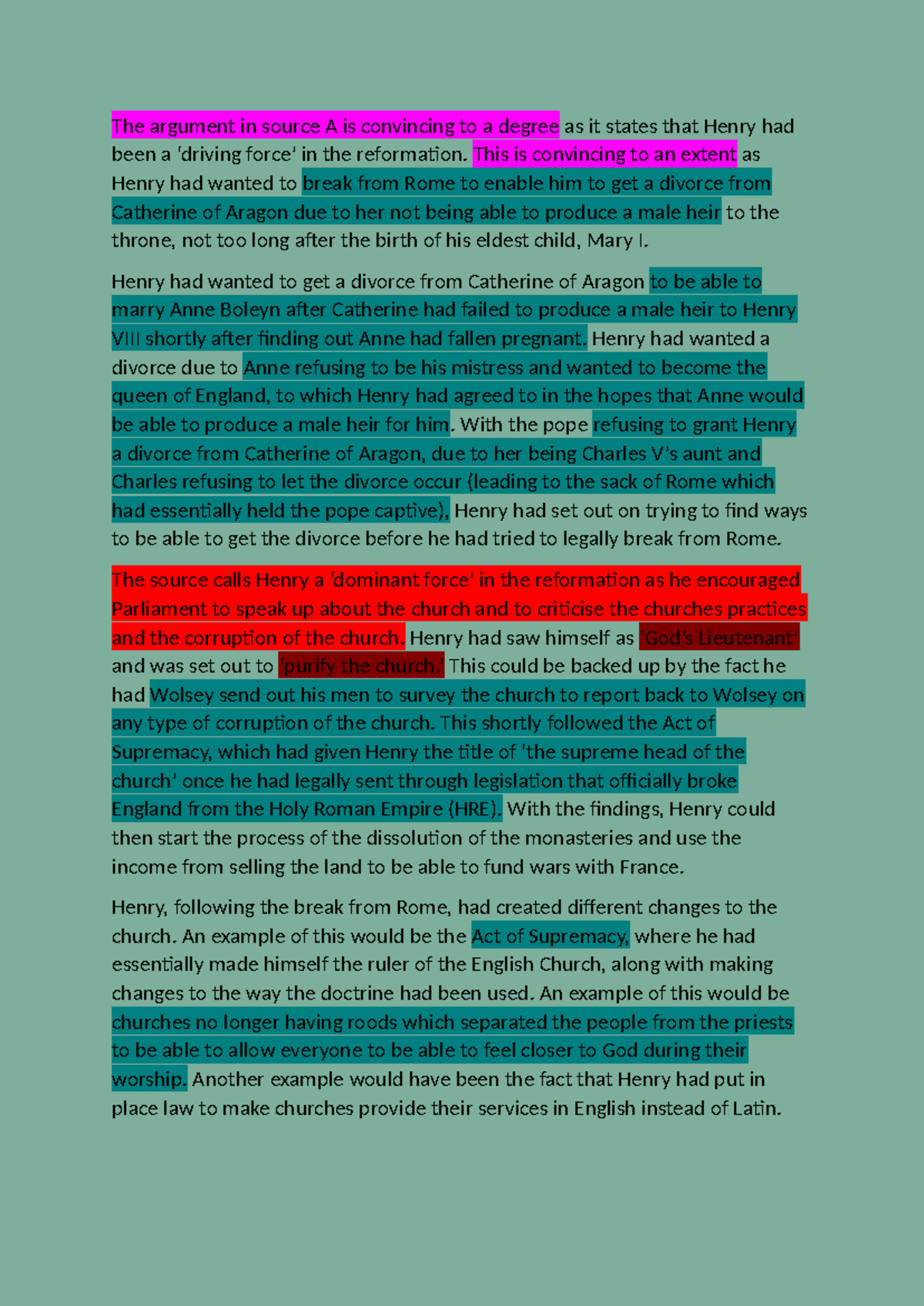 History source questions. 30 - The argument in source A is convincing ...