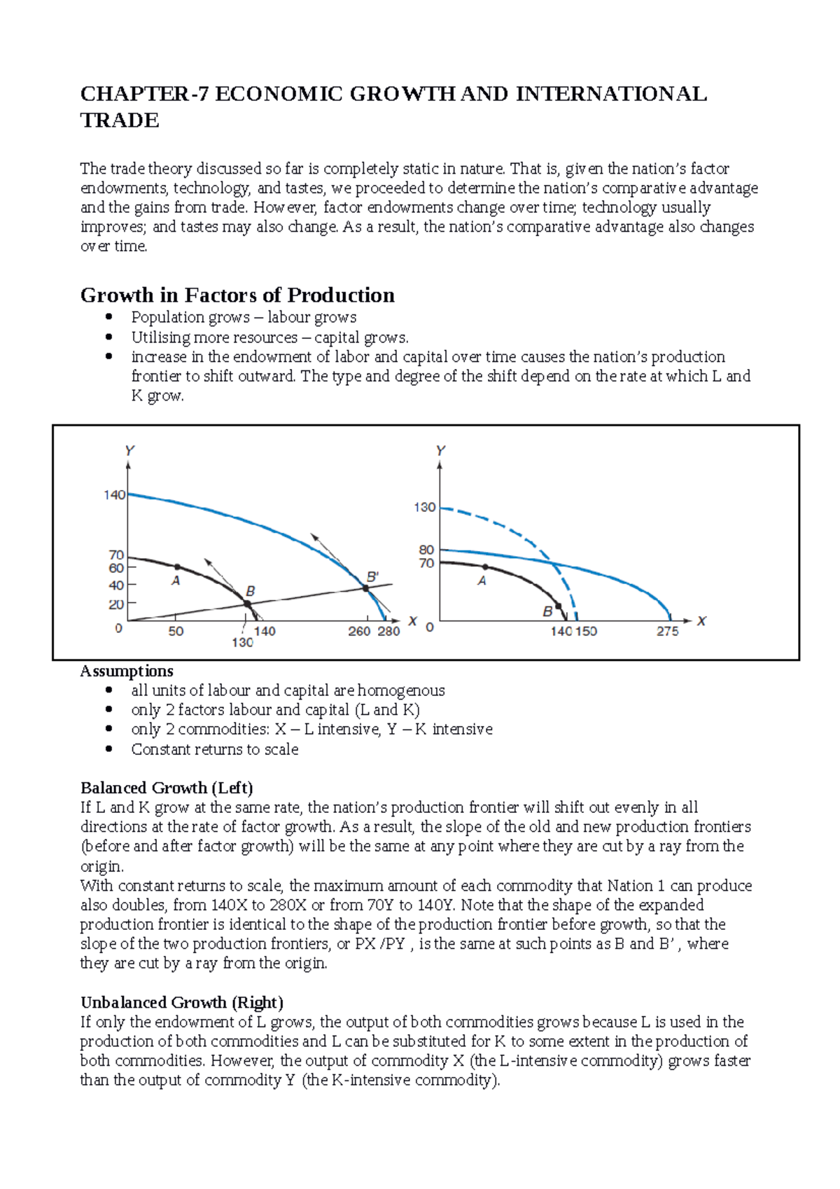 Chapter 7 - Economic Growth - CHAPTER-7 ECONOMIC GROWTH AND ...