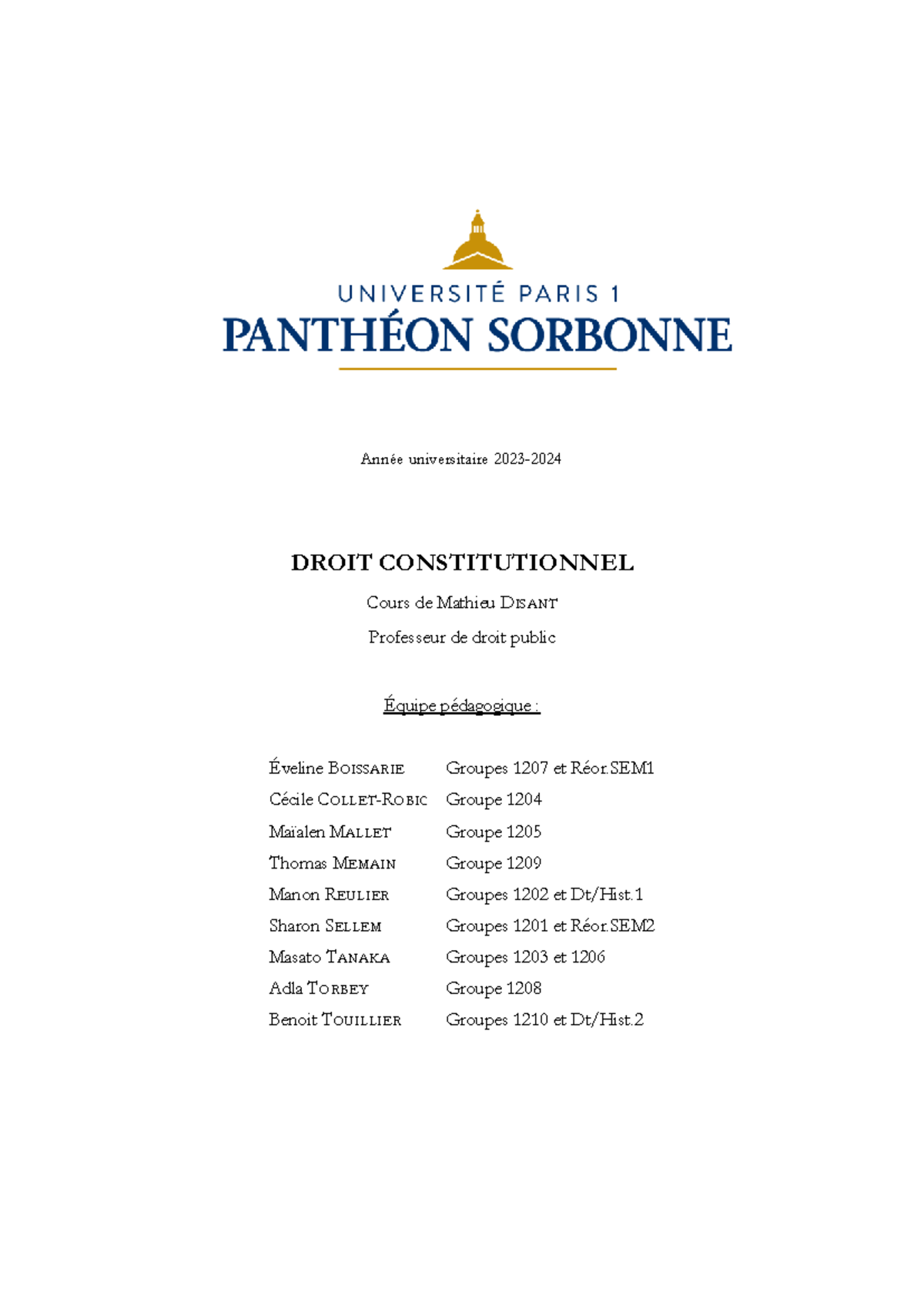 Fiche 5 - Séance 6 - Année universitaire 2023 - 2024 DROIT ...