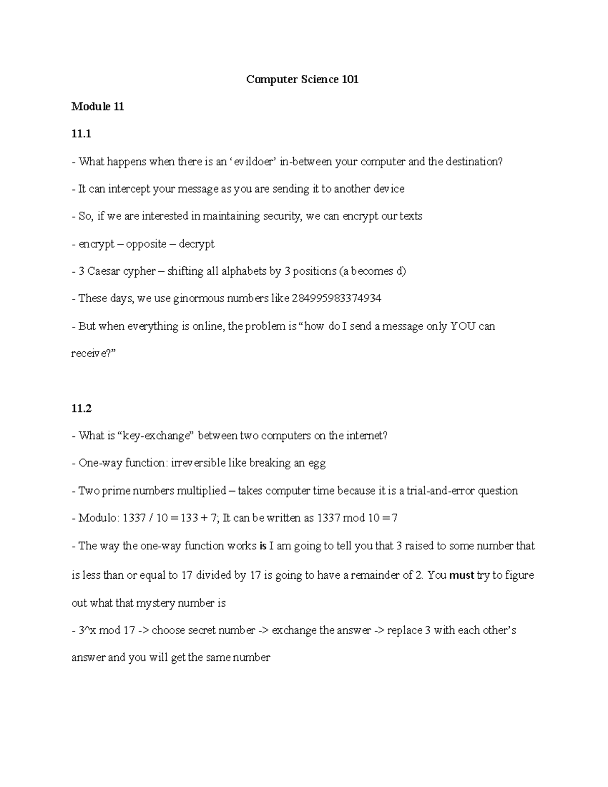 Cs Module 11 Cs 100 Online Computer Science 101 Module 11 11 What Happens When There Is