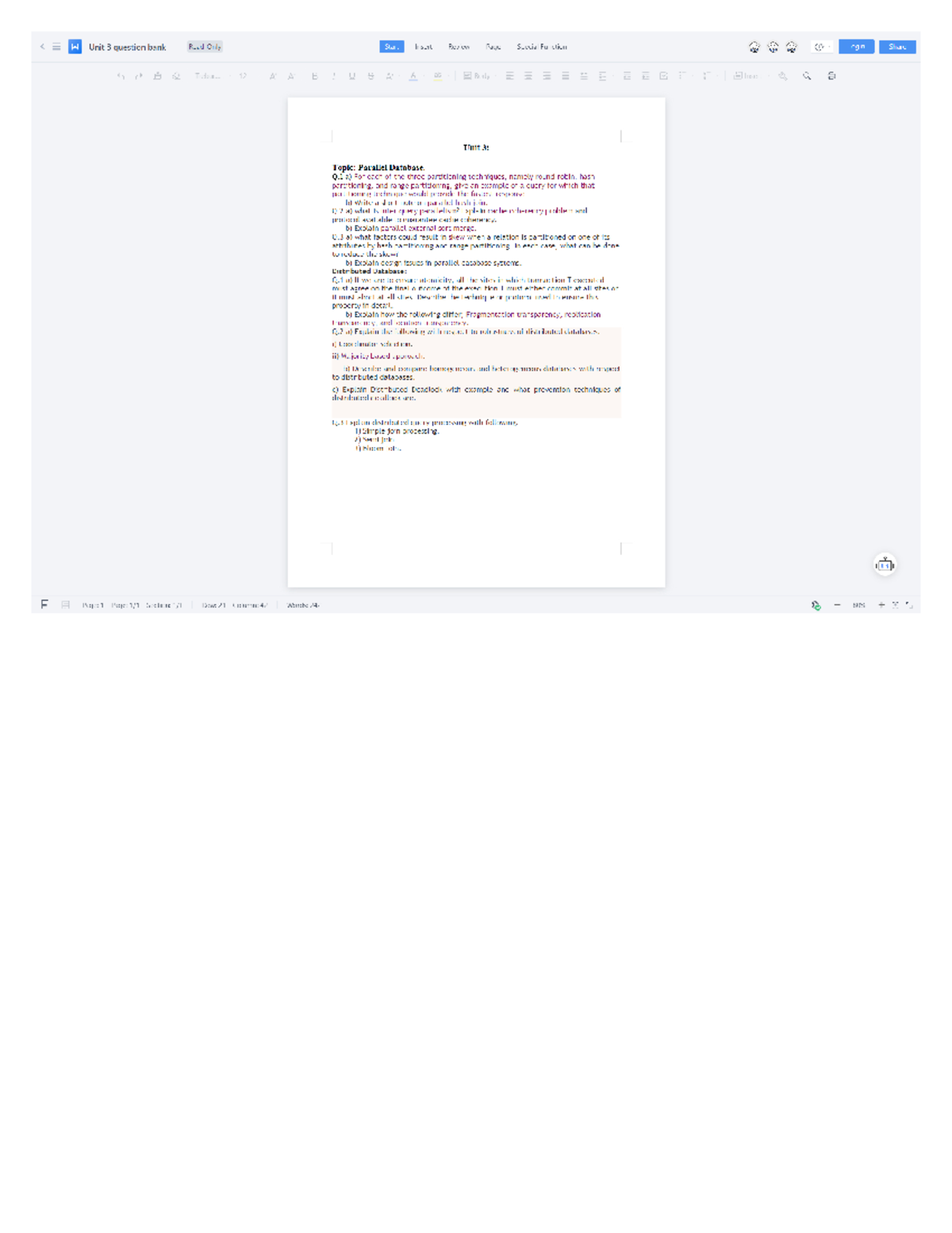 U3 imp - dbms - Introduction to Computer Science & Engineering - Studocu