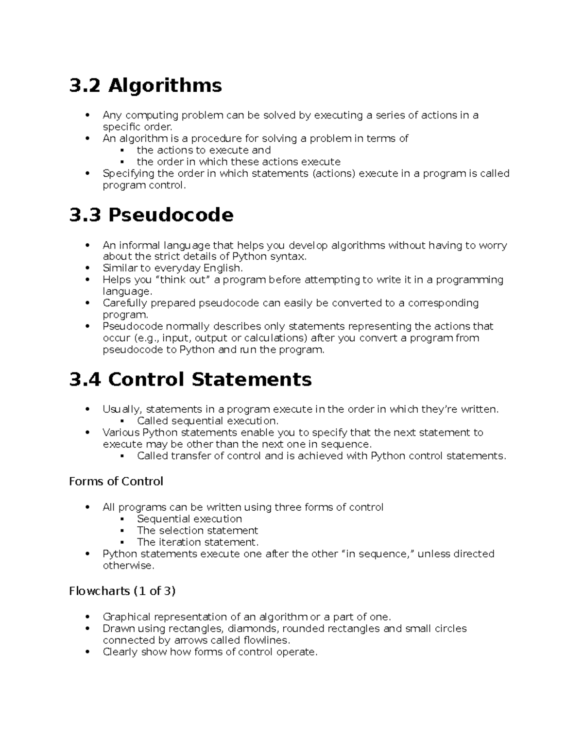 Cosc Notes 2023 3 Algorithms Any Computing Problem Can Be Solved By Executing A Series Of