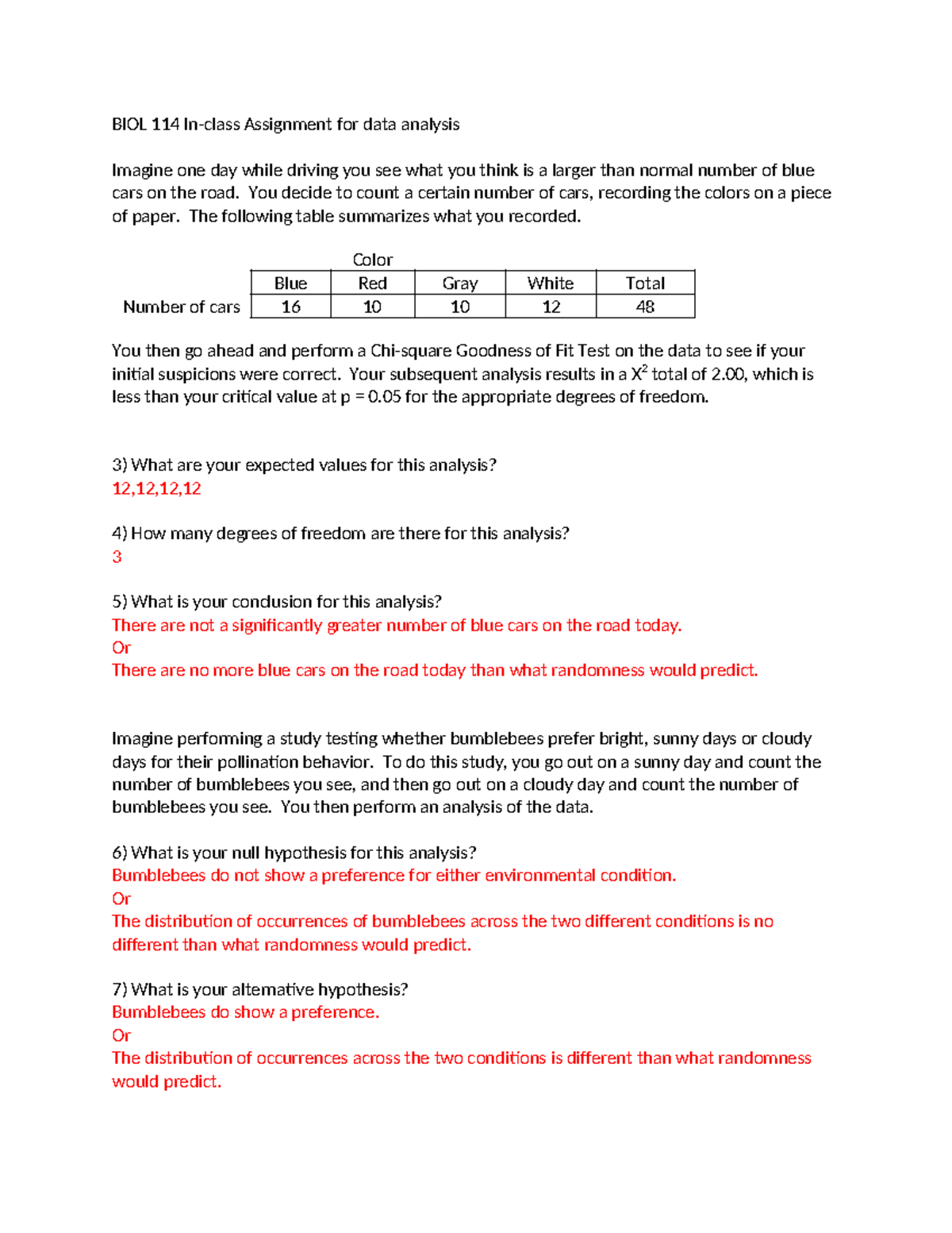 9-19 In-class Assignment Data Analysis key - BIOL 114 In-class ...