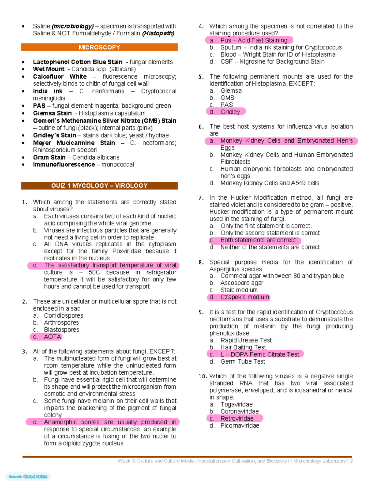 Mycv - review notes, must read - Week 3 : Culture and Culture Media ...