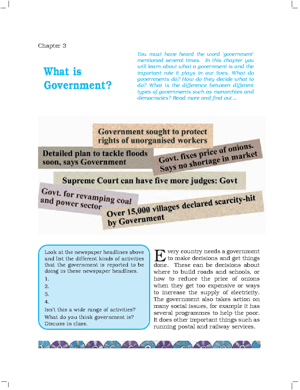 Chapter 3 What is Government - Chapter 3 What is Government? very ...