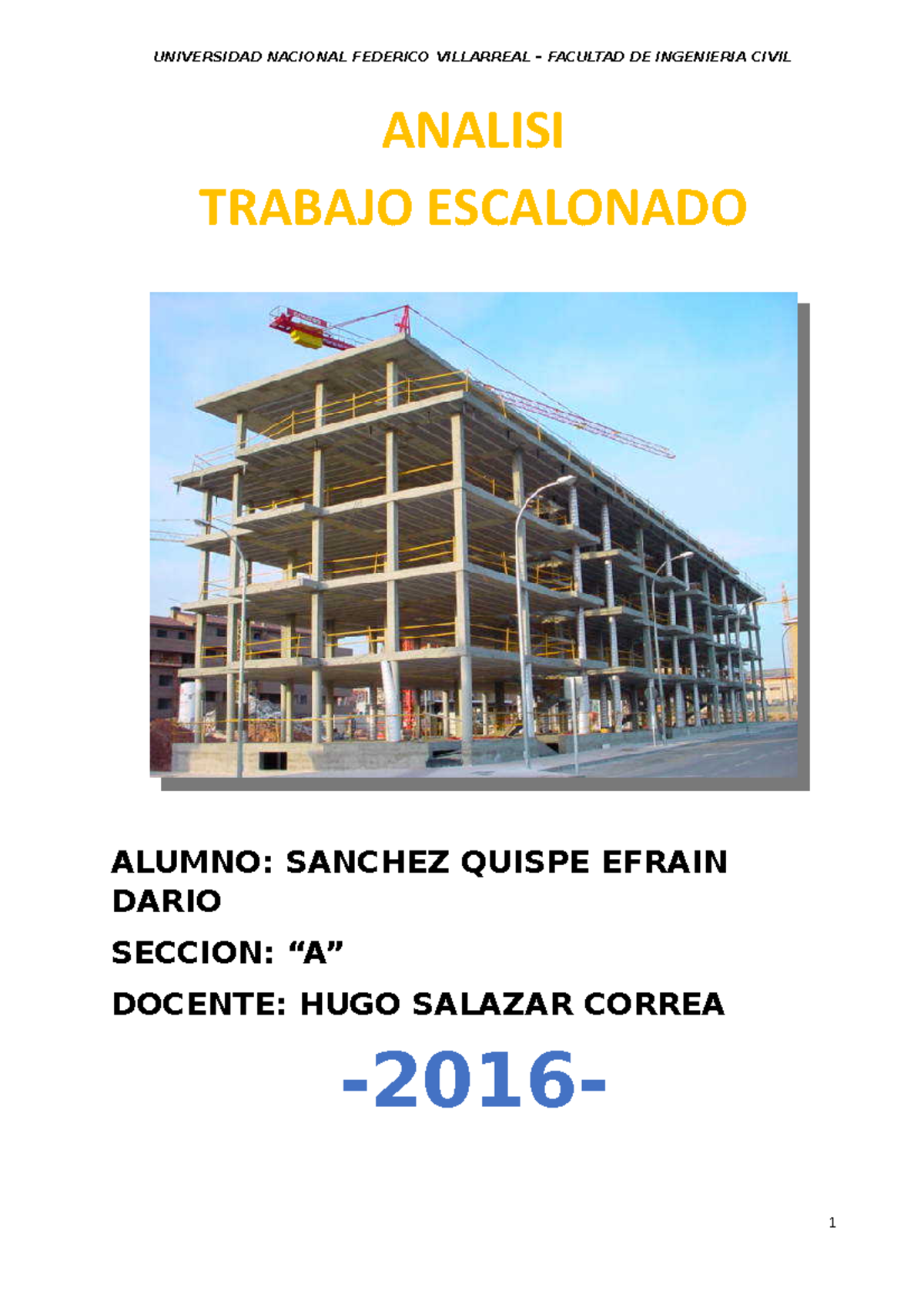 Análisis Estructural de un Edificio de Tres Pisos - UNIVERSIDAD ...