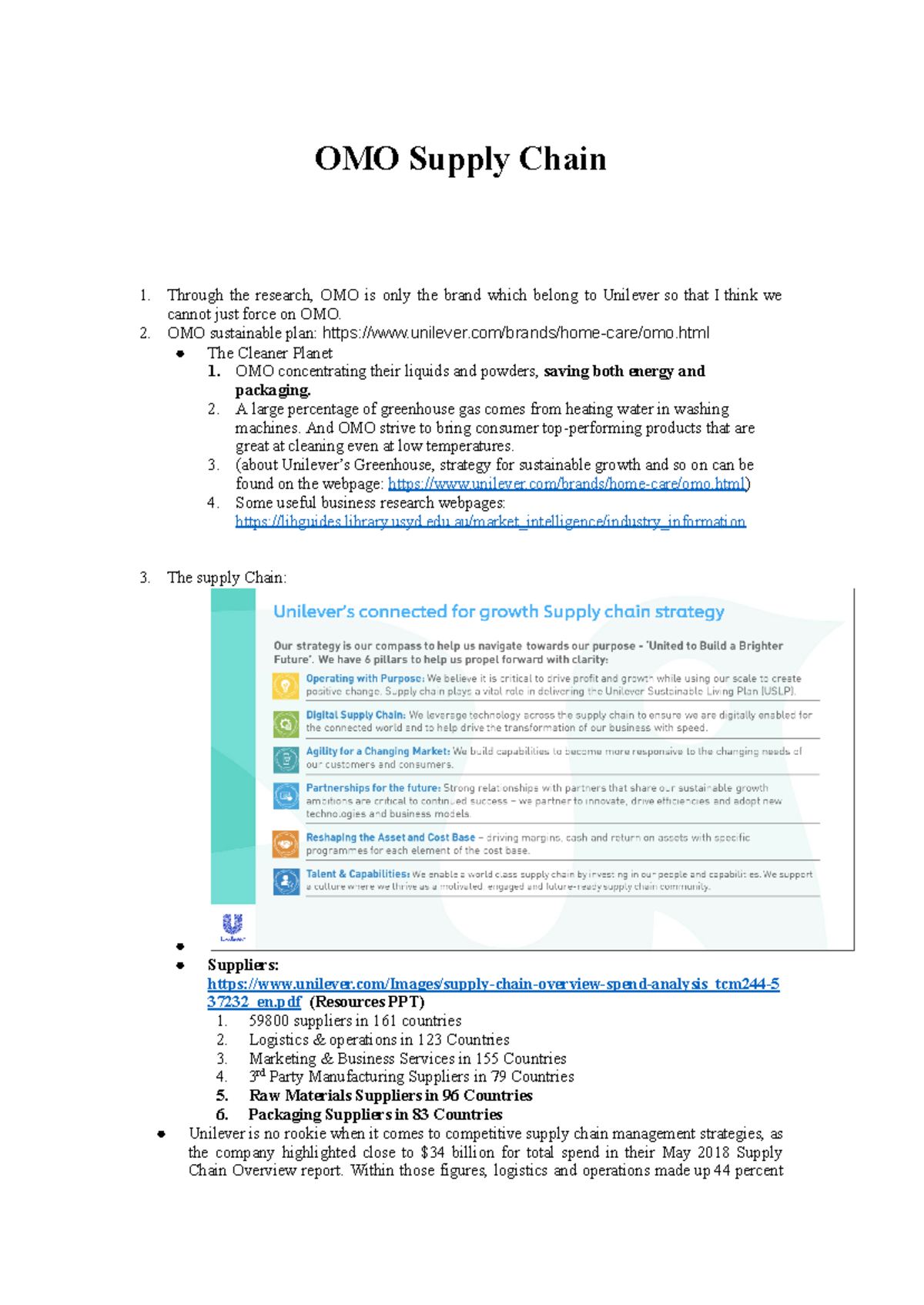OMO supply chain - OMO Information - OMO Supply Chain 1. Through the ...
