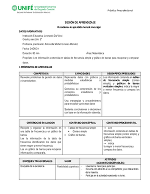 Matemática - Doble y triple - SESIÓN DE APRENDIZAJE Gemelos y trillizos DATOS INFORMATIVOS - Studocu