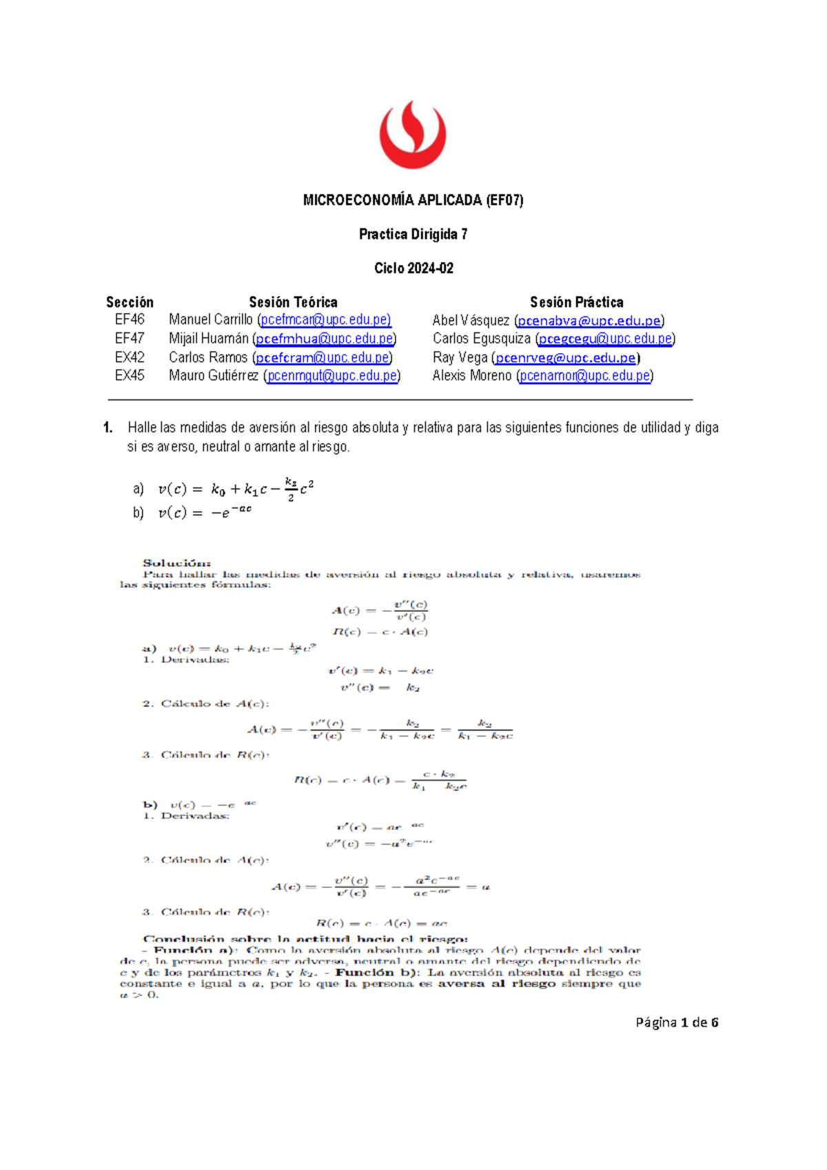 MIA-PD7-2024-2-Solucionario - Microeconomia - UPC - Studocu