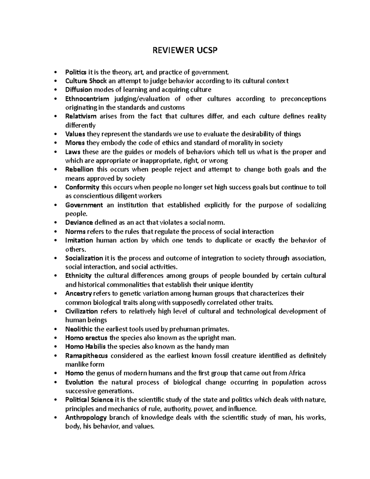 Reviewer-UCSP - Reviewer - REVIEWER UCSP Politics it is the theory, art ...