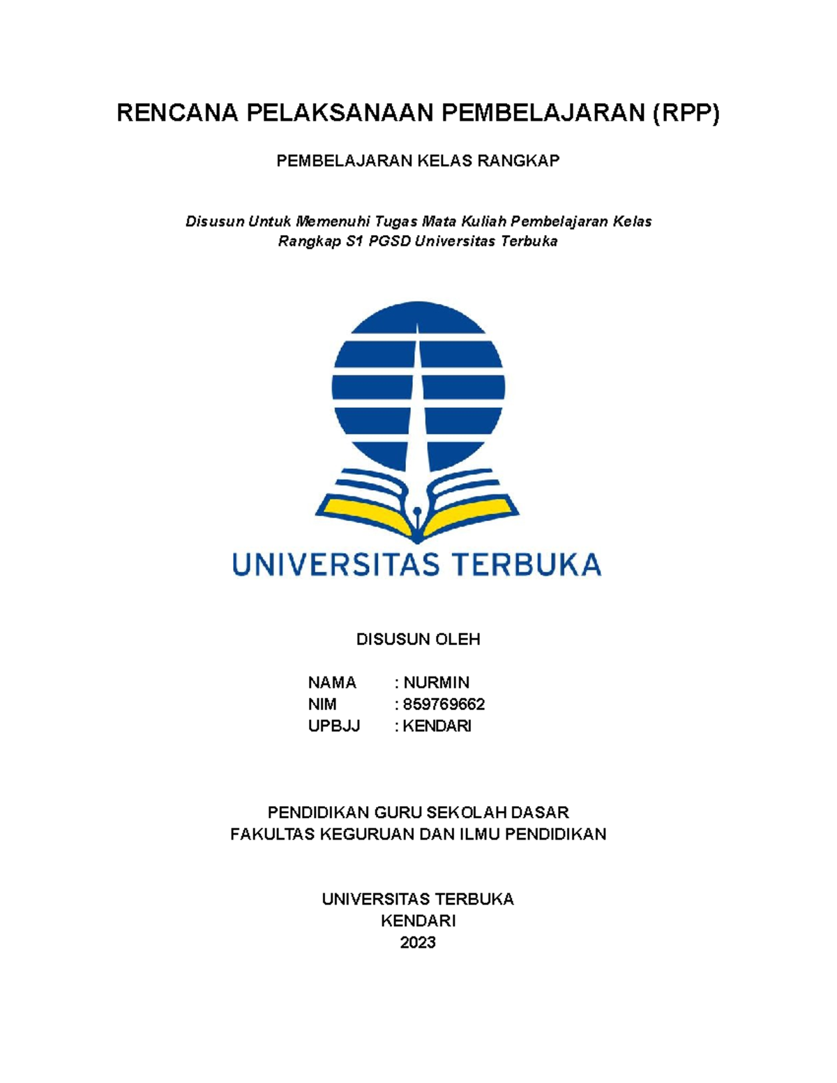 Pembelajaran Kelas Rangkap An - RENCANA PELAKSANAAN PEMBELAJARAN (RPP ...