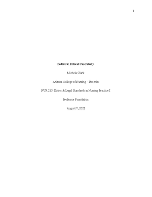 Ethic-Module 3 - Ethics Case Study - What insights did you gain about a ...