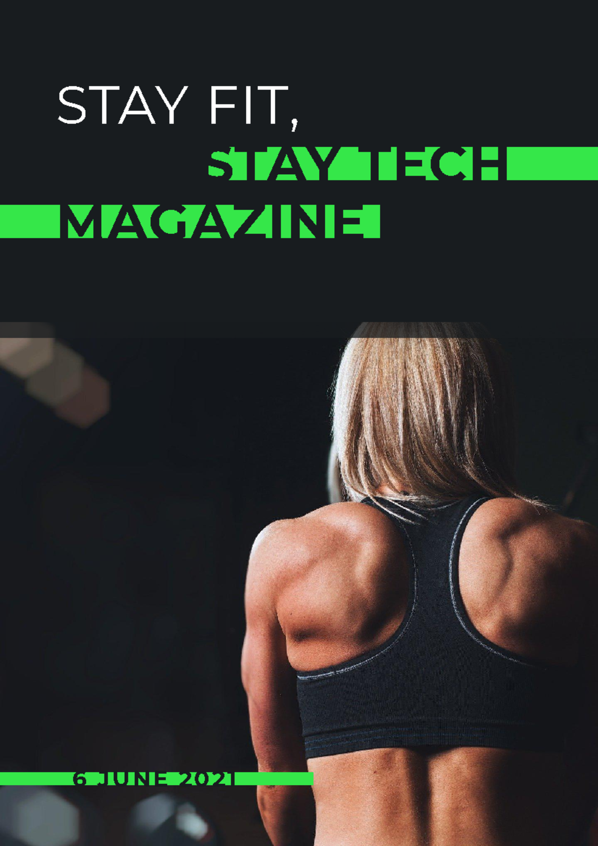 Interactive Fitness Tech Magazine Template - STAY FIT, STAY TECH ...