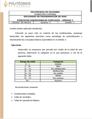 Módulo 3 - Notación Camel Case - POLITÉCNICO DE COLOMBIA FORMACIÓN ...