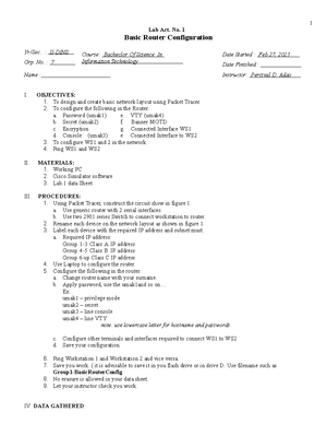 Group 7 Laboratory-Exercise-3 - University of Makati College of Computer Science INTEGRATIVE ...