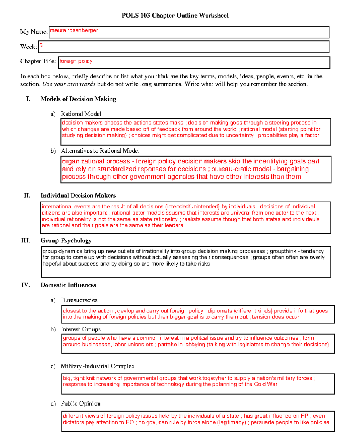 Chapter 4 Outline Worksheet - completed - POLS 103 Chapter Outline Worksheet My Name: Week ...