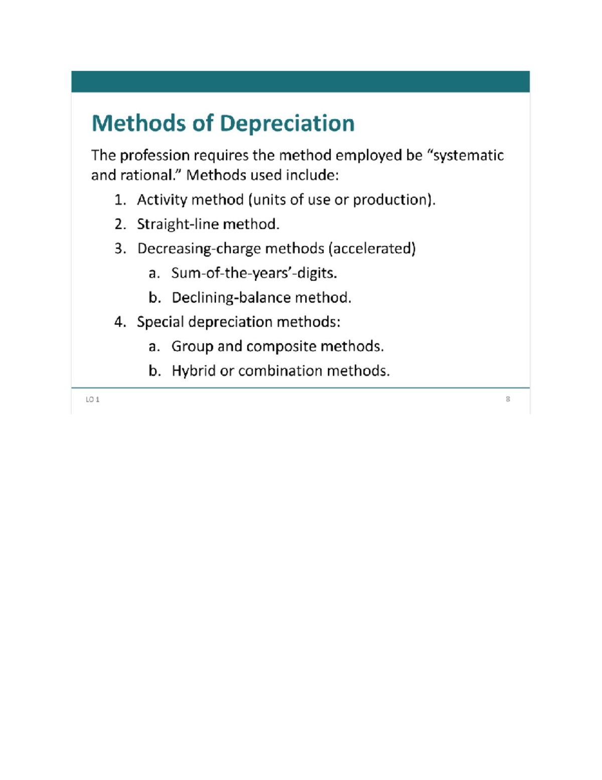 Depreciation methods - Intermediate Accounting - Studocu