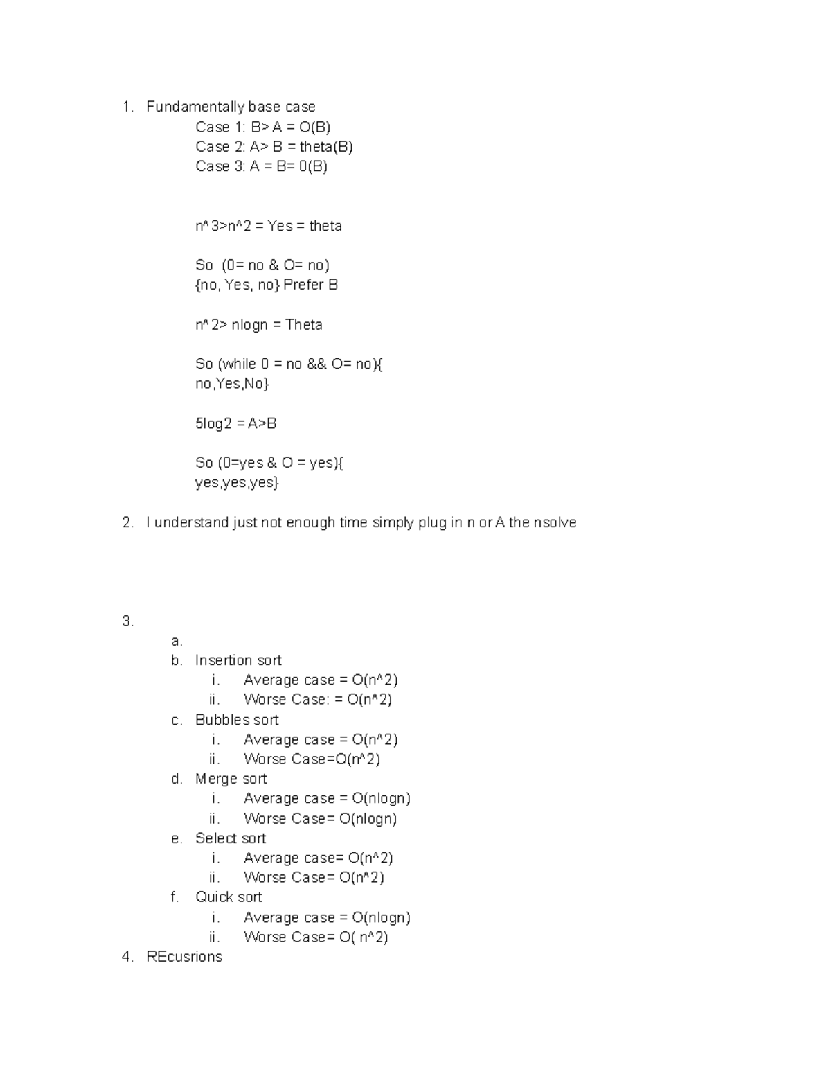 Algorithms Midterm - oww - BIO2073 - Studocu