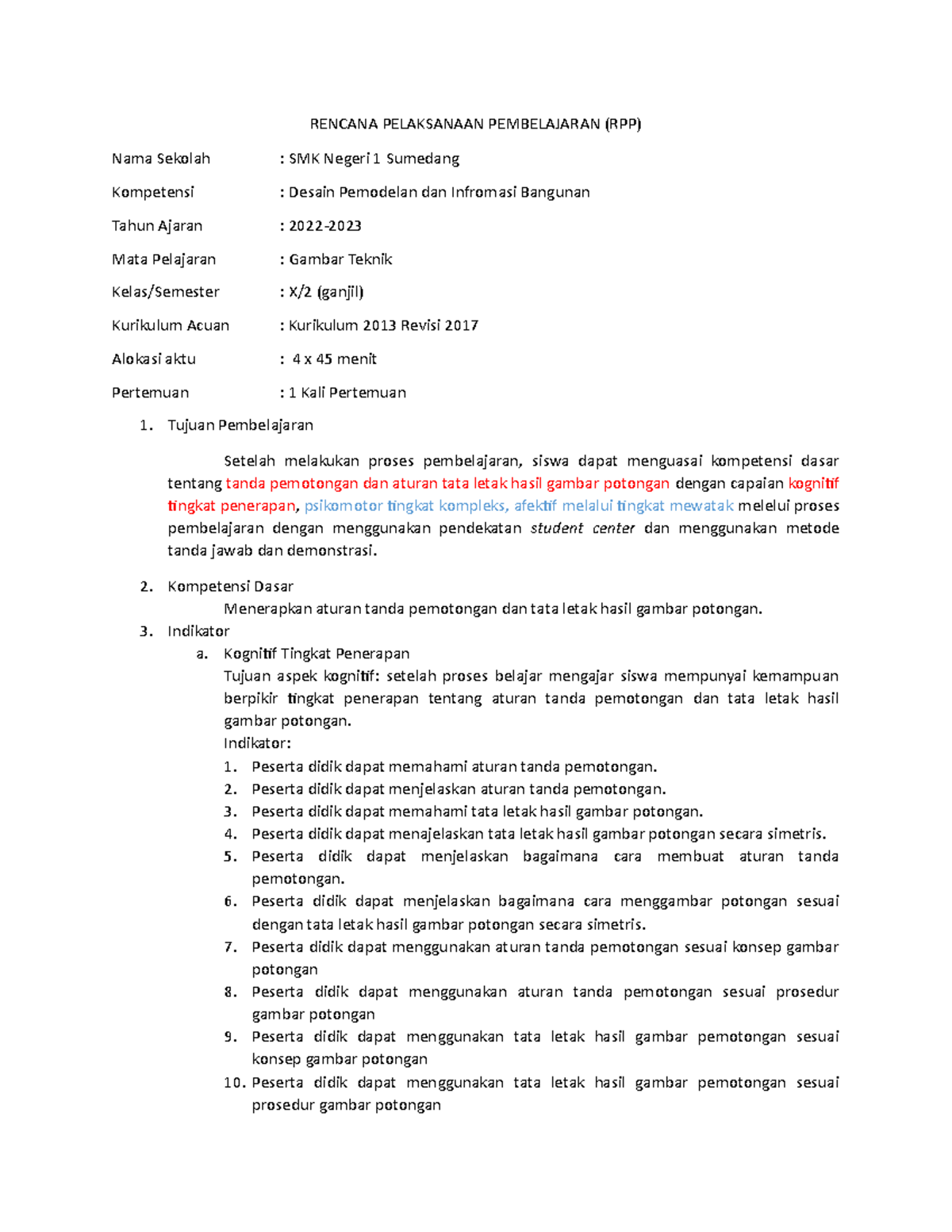 Rpp pppta - rpp - RENCANA PELAKSANAAN PEMBELAJARAN (RPP) Nama Sekolah ...