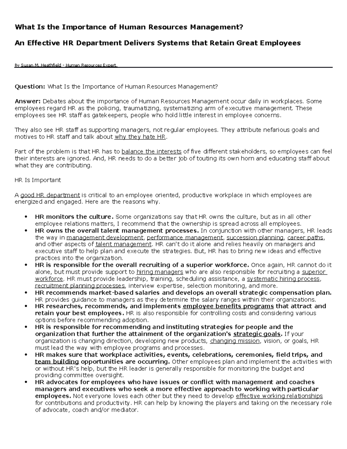 3 Article The Importance Of Human Resource Management What Is The 3-article-the-importance-of-human-resource-management-what-is-the