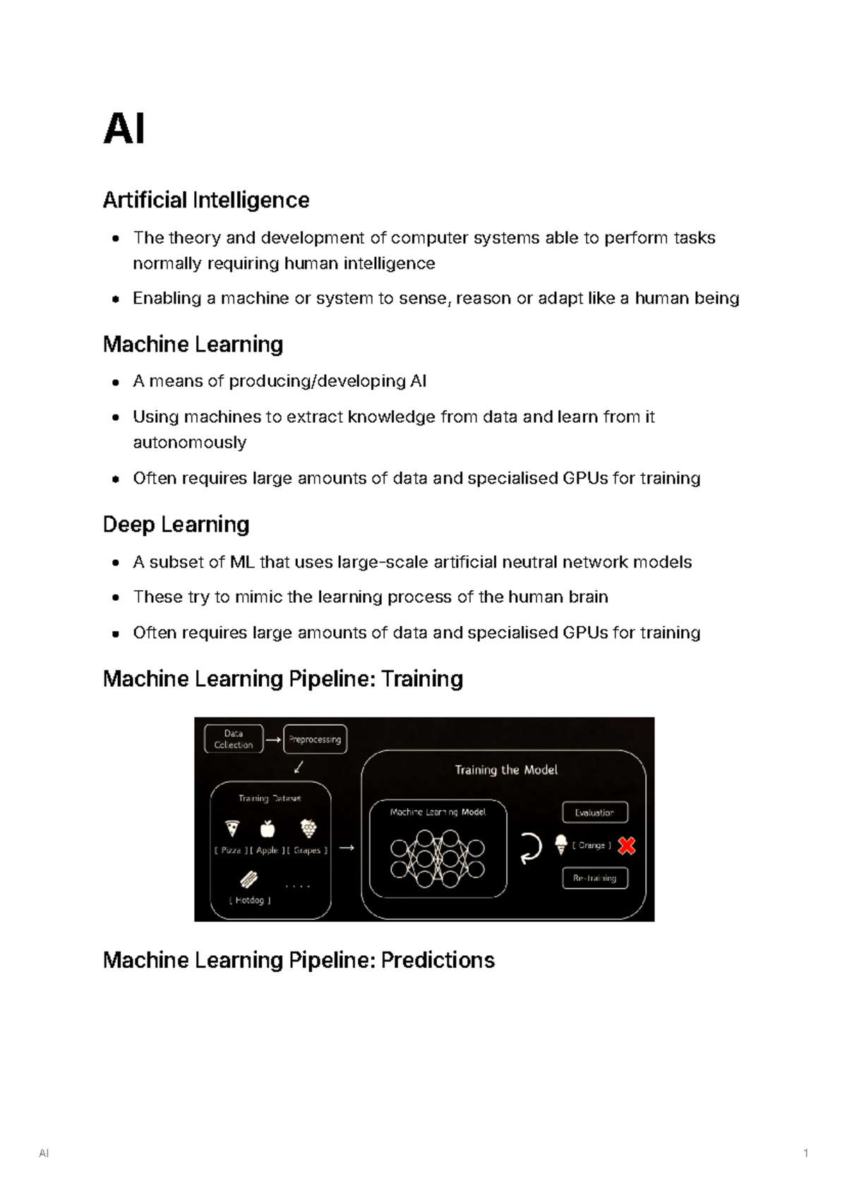 AI - Lecture Notes on the whole topic of AI - AI Artificial ...