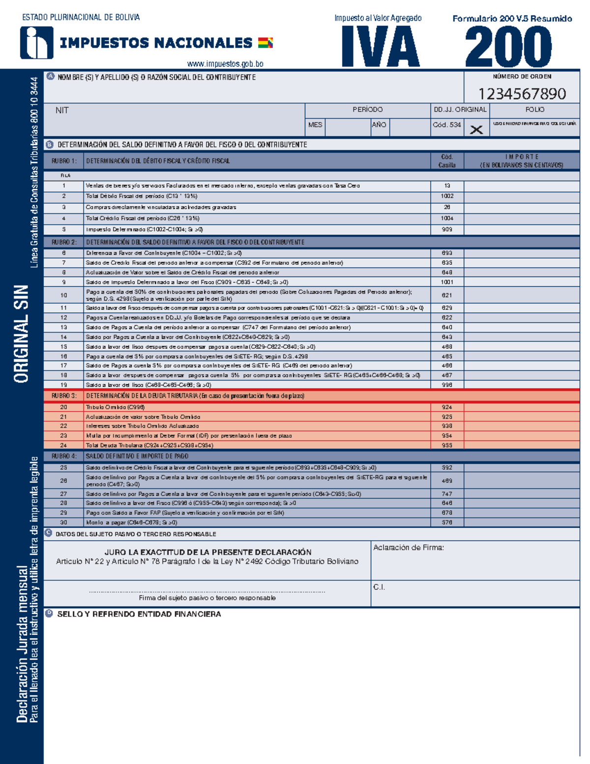 IVA - 200 - documentación de relleno de formularios IVA - impuestos.gob ...