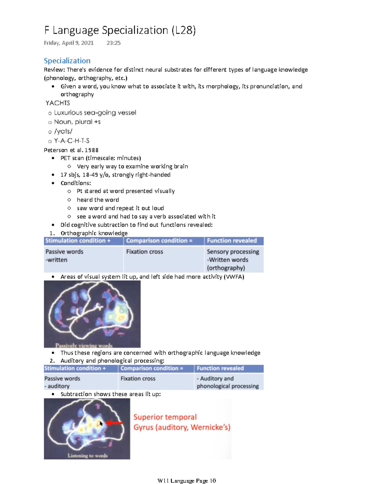 Week 11 Language Specialization - Specialization Review: There's ...