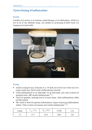 C termisk energi - Journal - Fysikøvelse – 2z 1 Termisk energi Formål ...