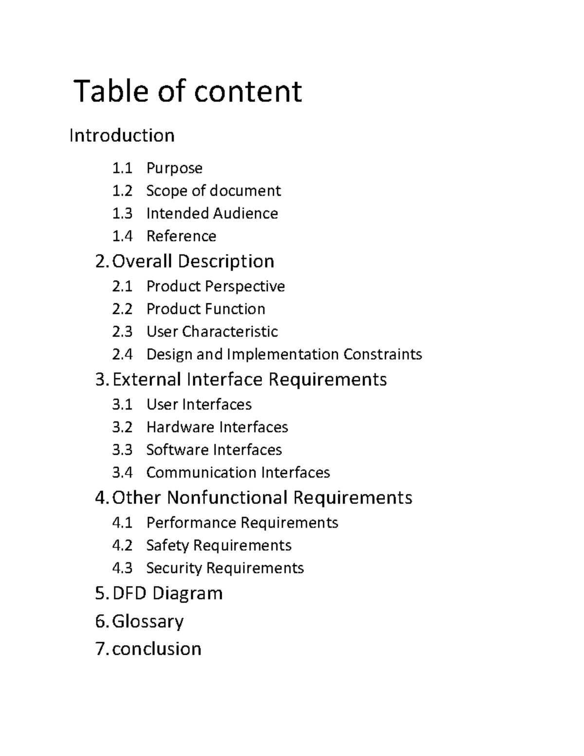 Netflix SRS - Table of content Introduction 1 Purpose 1 Scope of ...