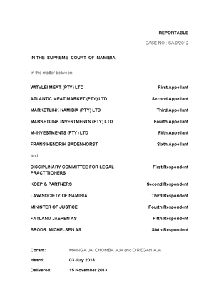 Interdicts - INTERDICTS An interdict is defined as: A summary remedy of ...