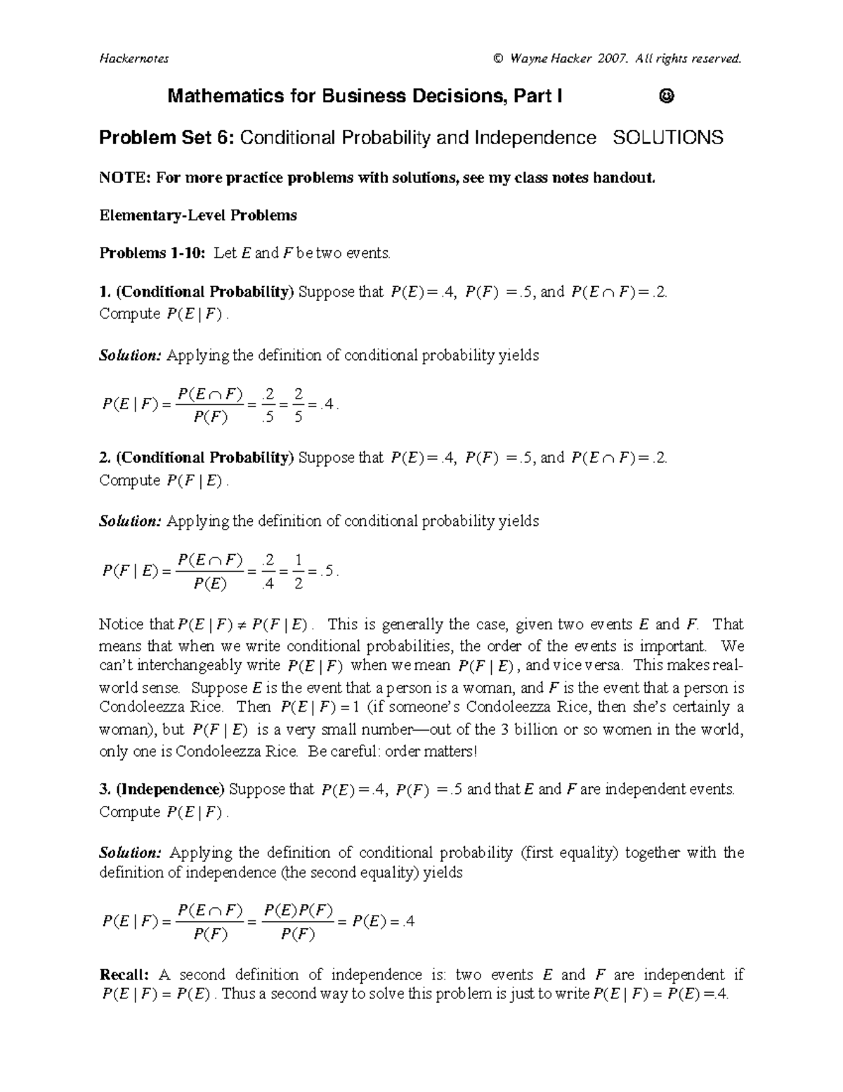 1661962573152 problem-set6-cond-prob-indep-sols - Mathematics for ...
