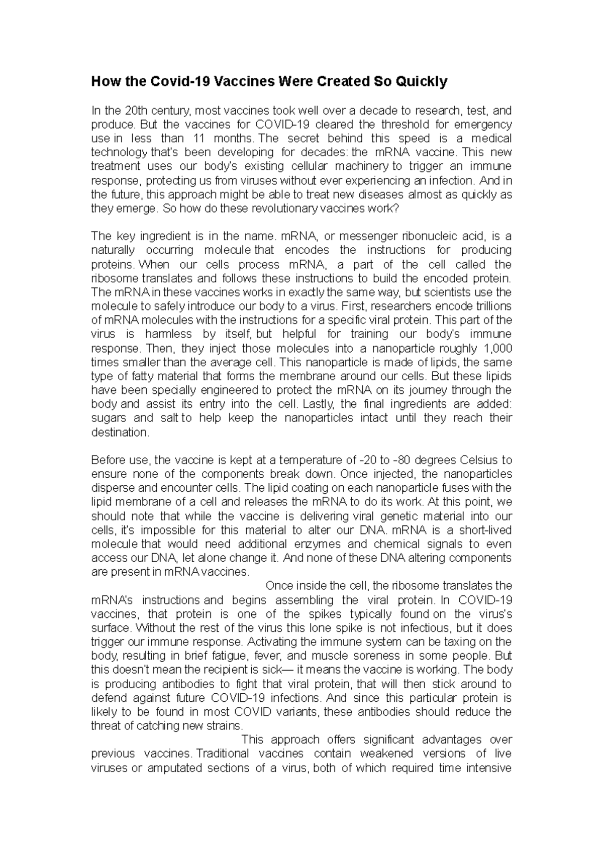 How the Covid Vaccines Were Made So Quickly - How the Covid-19 Vaccines ...