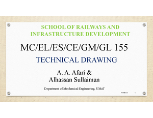 Machine Design III 2023 - Example 1. The following particulars of a ...