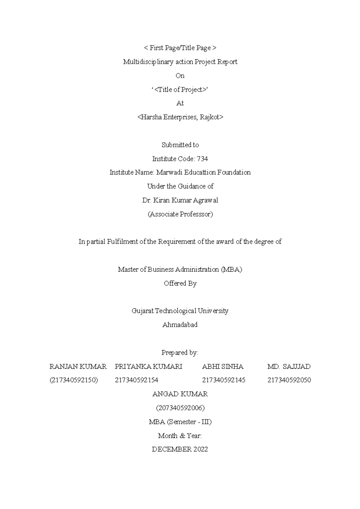 Report MAP on GTU Study of expansion planning of enterprises - - Studocu