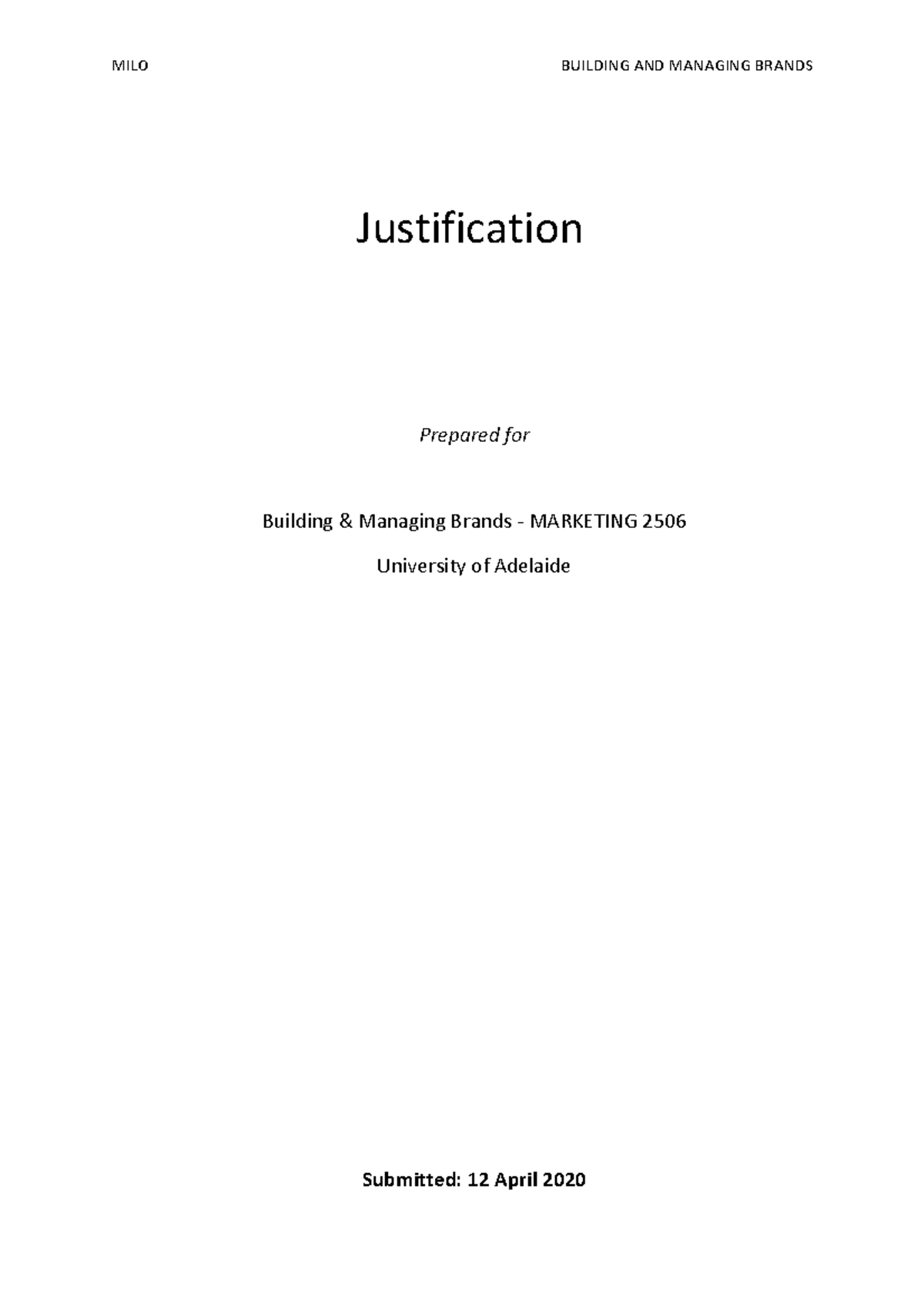 Survey example - Milo-1 - Justification Prepared for Building ...