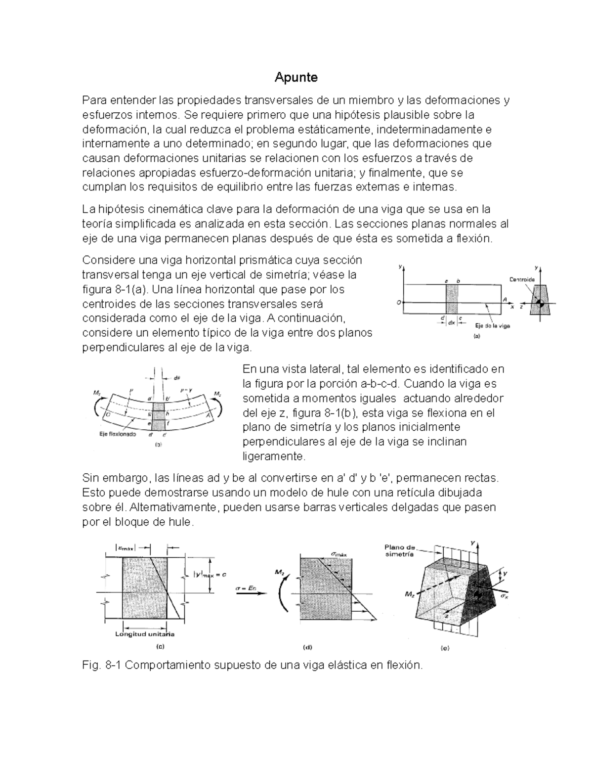 Tarea 1 -Definición Conceptual y Grafica de Flexión - Apunte Para ...