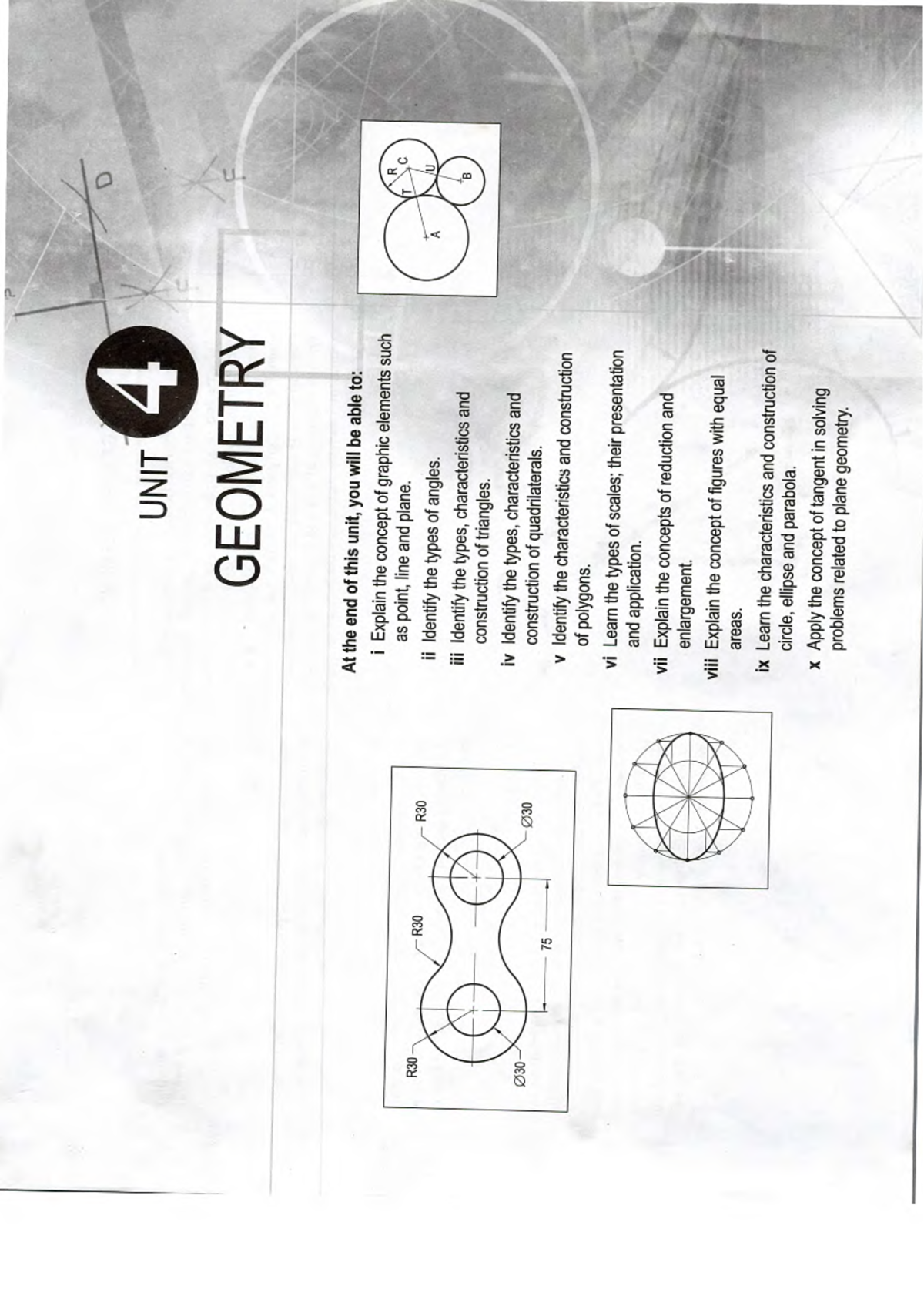 1. Geometry Drawing - Lines - UNIT 4 GEOMETRY At the end of this unit ...