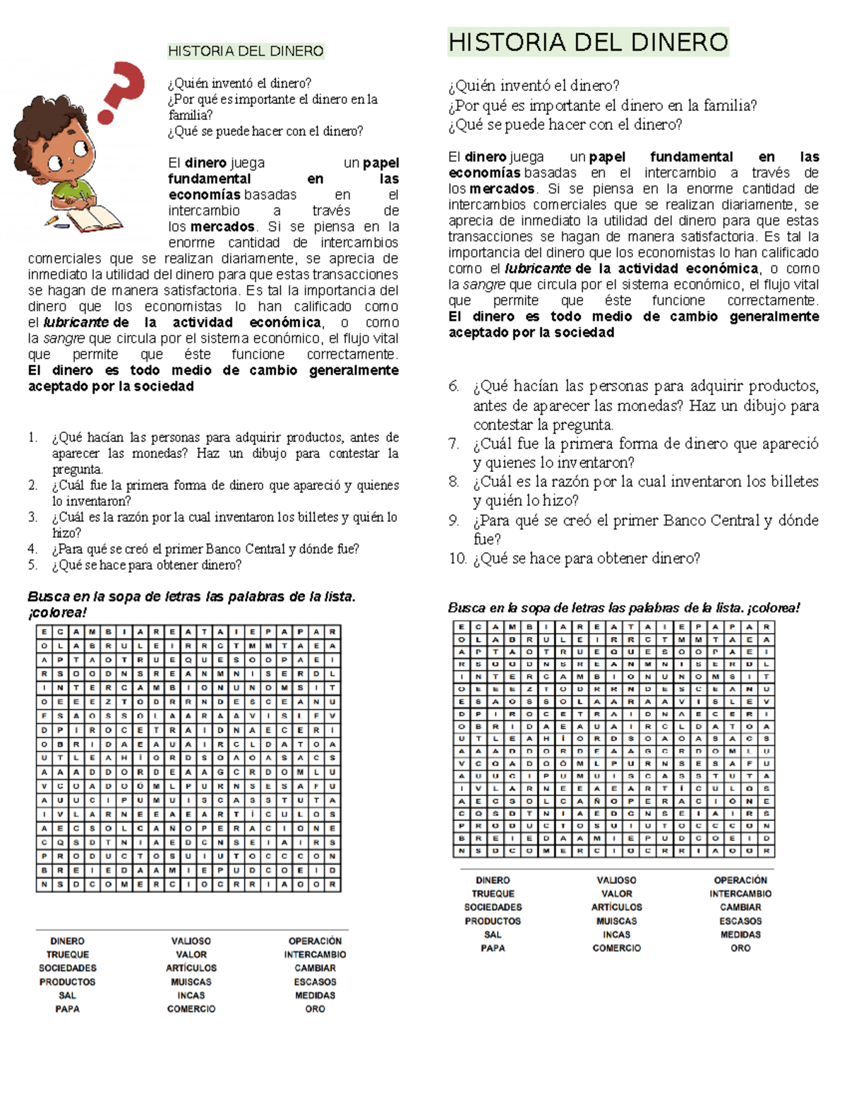 Historia-Dinero-Desarrollada - HISTORIA DEL DINERO ¿Quién inventó el ...
