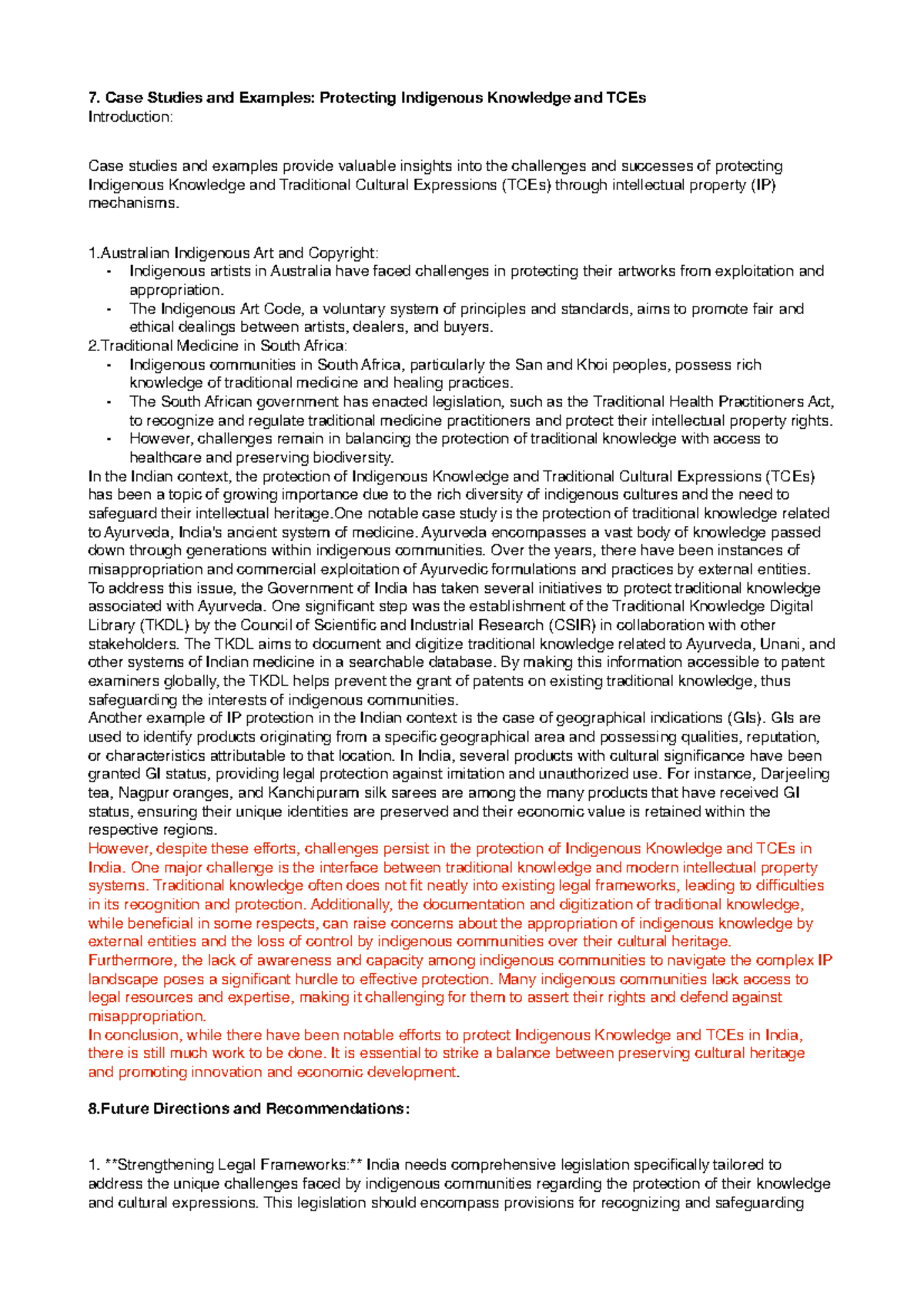 Ipr speaking notes - Nill - Case Studies and Examples: Protecting ...