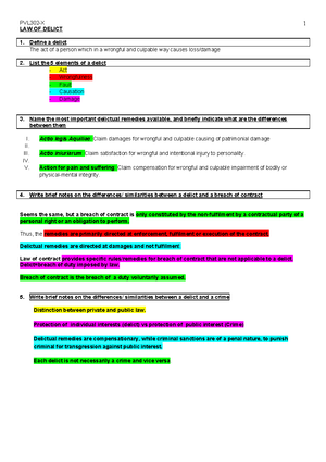 Law of delict .. Prt 2 Ch2 .. Conduct - Prt II gen principles ɸ law ...